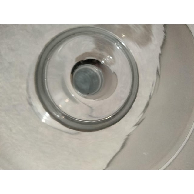 1960s Mid-Century Modern Translucent Glass Doric Column Candlestick ...