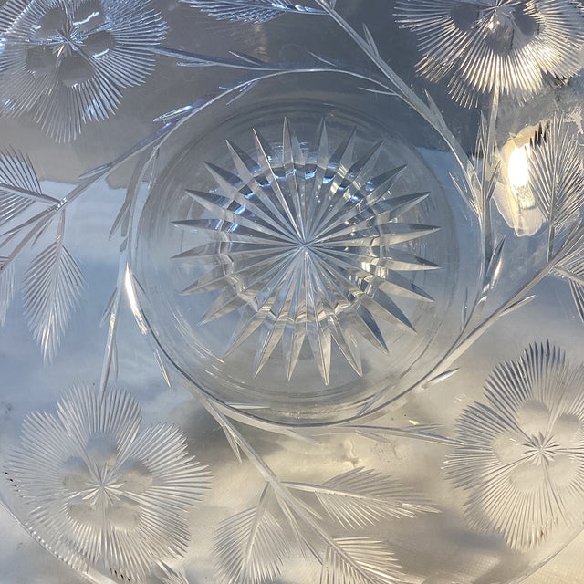 1990s Frank M Whiting Cut Glass Condiment Server - Set of 2 | Chairish