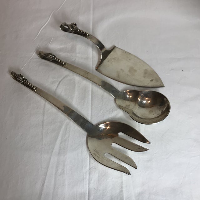 Sterling Silver Serving Set - 3 Piece | Chairish