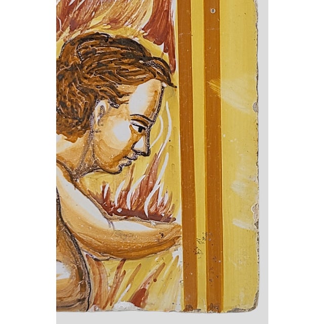 Antique Late 19th Century Terra Cotta Ceramic Hand Painted Figural ...