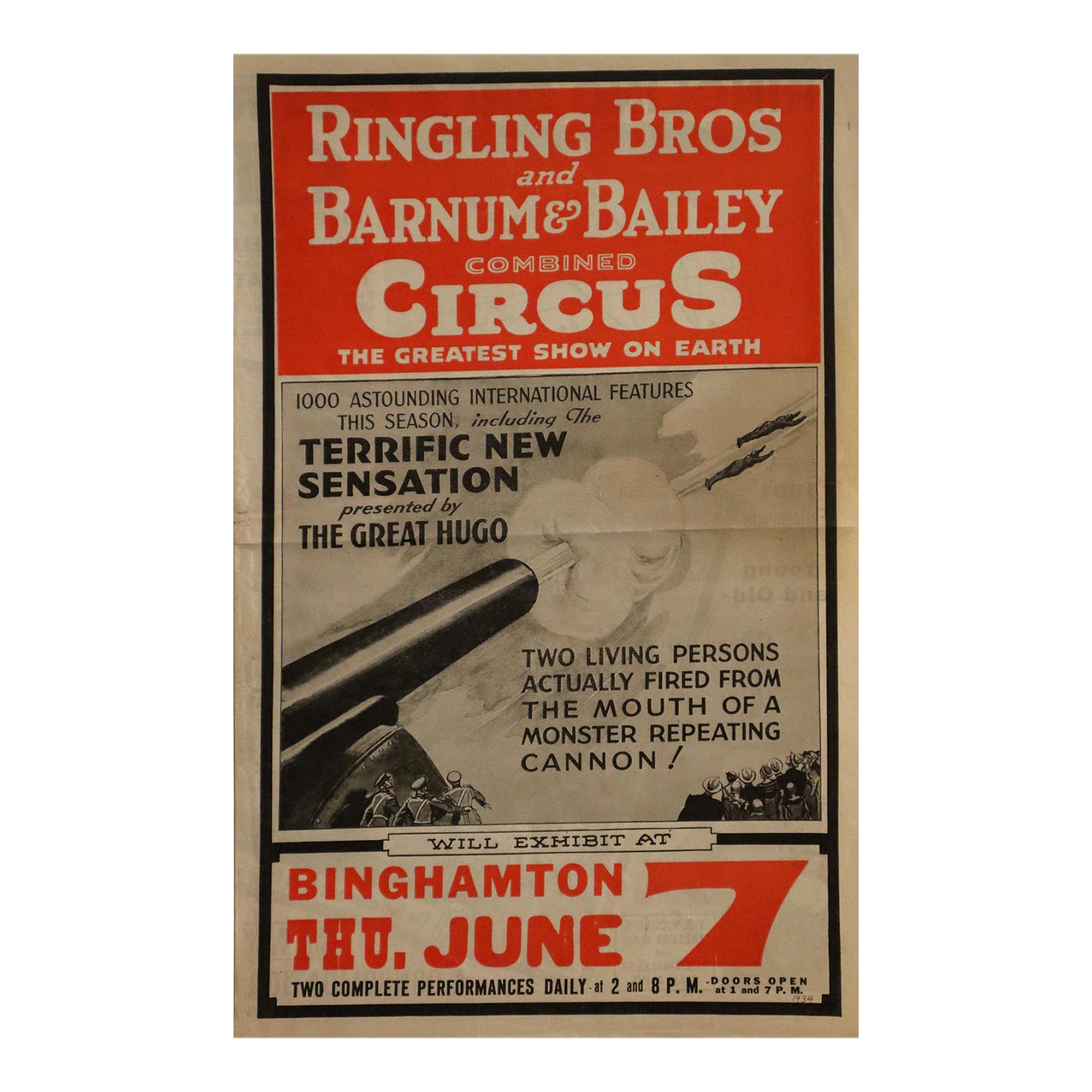 1931 American Circus Advertisement, Ringling Bros, Barnum Bailey Circus ...