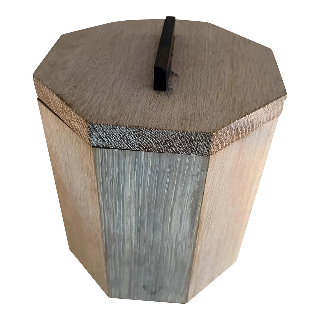 2000s Vollrath Modern Geometric Solid White Oak Ice Bucket Wi | Chairish