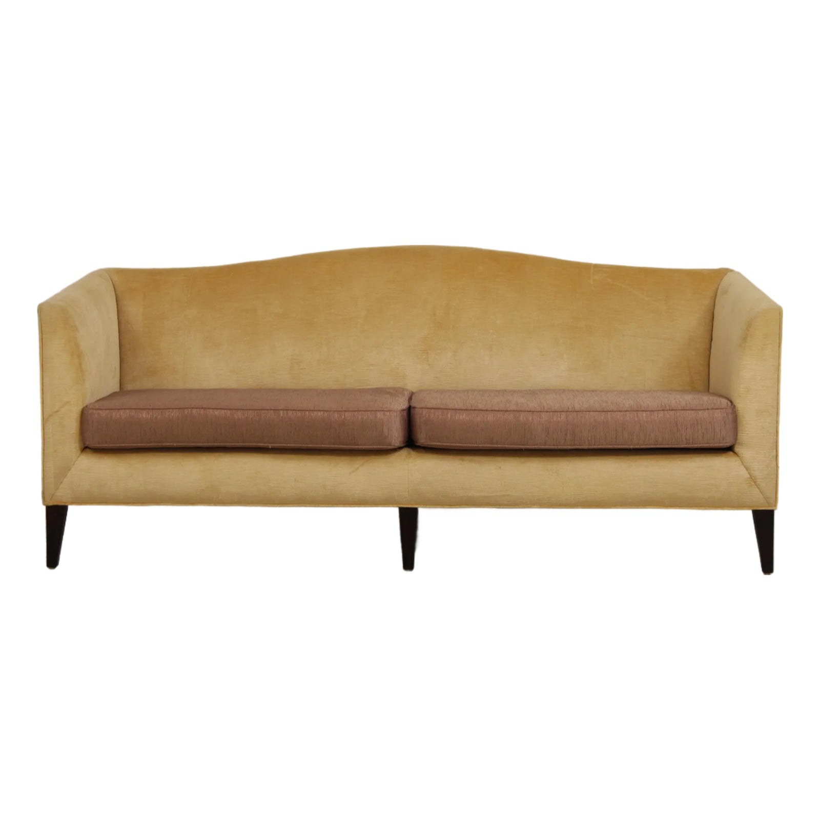 Baker Barbara Barry Velvet Modern Design Sofa | Chairish