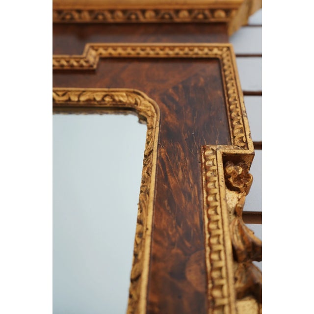 Labarge Italian Made Walnut Georgian Mirror | Chairish