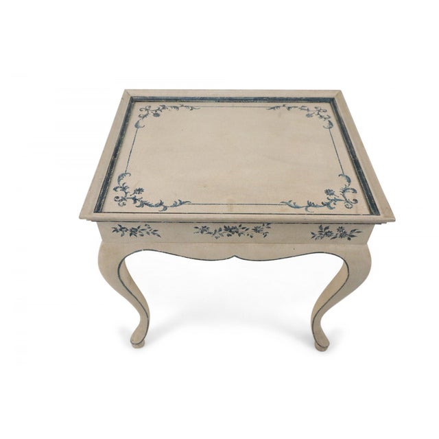 French Provincial Style Cream Wooden Center Table | Chairish