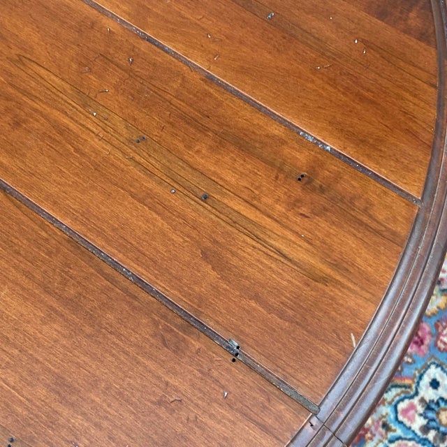 Nichols & Stone Wrought Iron Solid Wood Top Center Table | Chairish