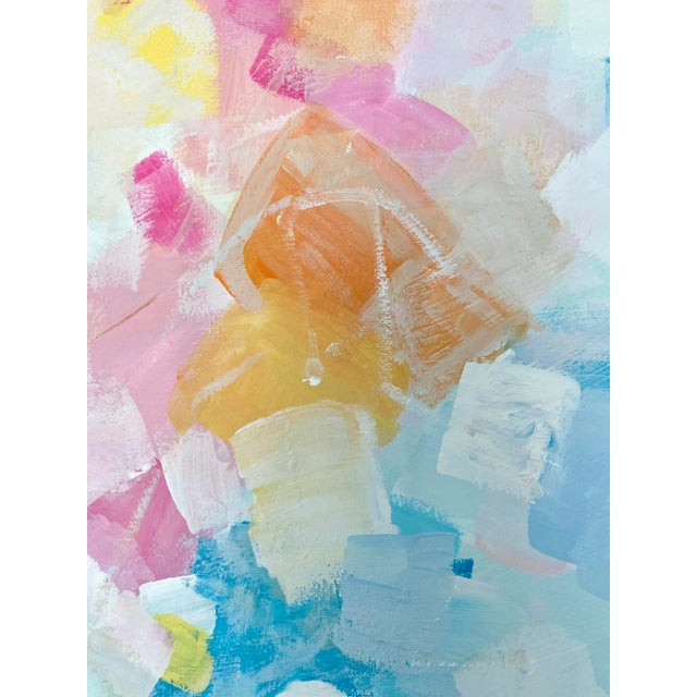 "Blissful" Original Abstract Art on Canvas by Michelle Chong | Chairish