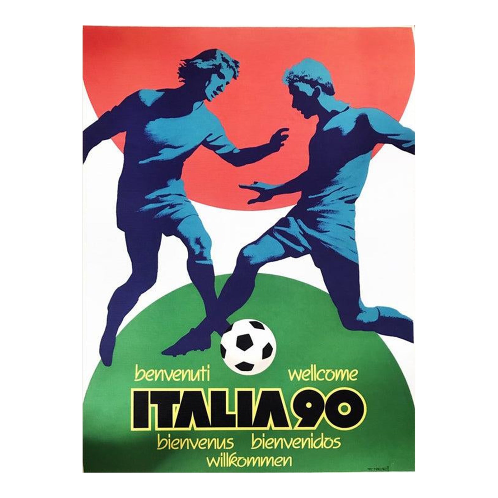 1990 World Cup Italia Poster | Chairish