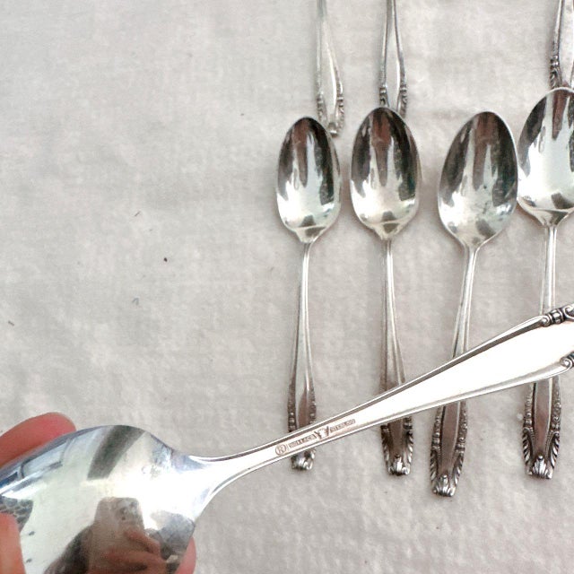 1960s Wallace Sterling Silver Stradivari Pattern Spoons - 12 Pieces ...