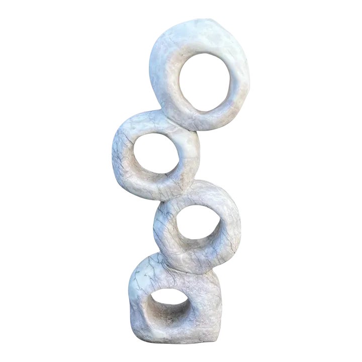 Spanish Abstract Stone Sculpture | Chairish