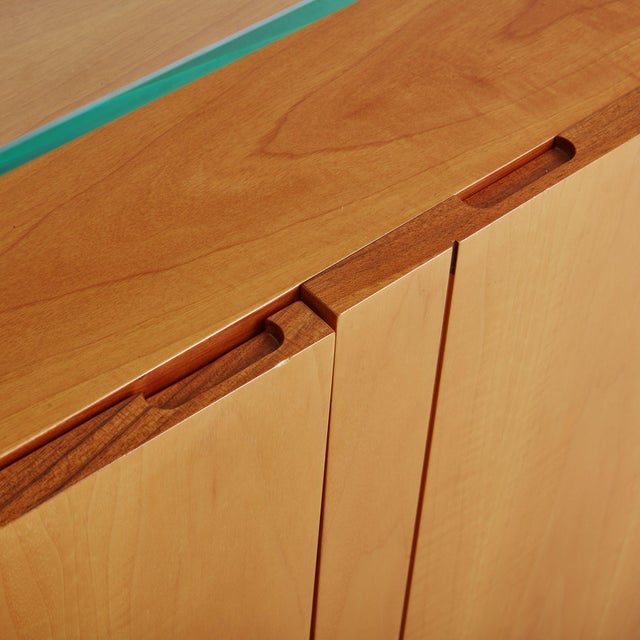 Italian Credenza with Glass Shelf, 1980s | Chairish