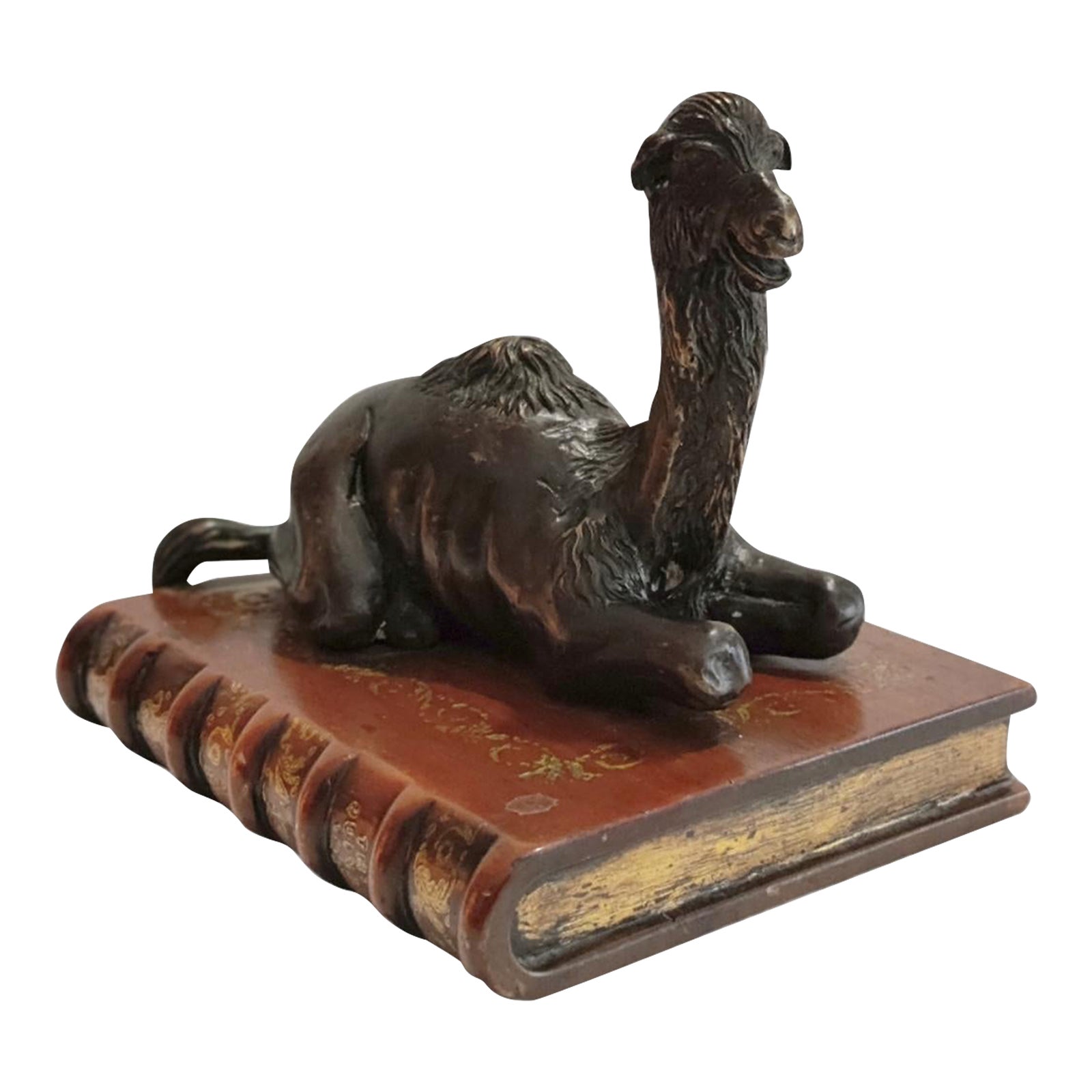 1990s Theodore Alexander Bronze Camel Sculpture | Chairish