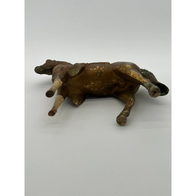 Very Old Metal Horse Figure | Chairish
