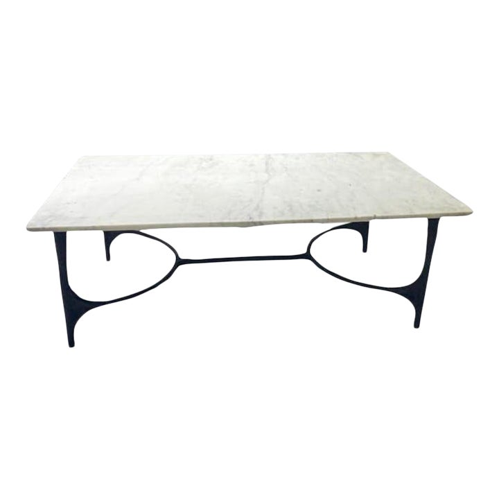 Contemporary Adam Organic Casted Coffee Table | Chairish