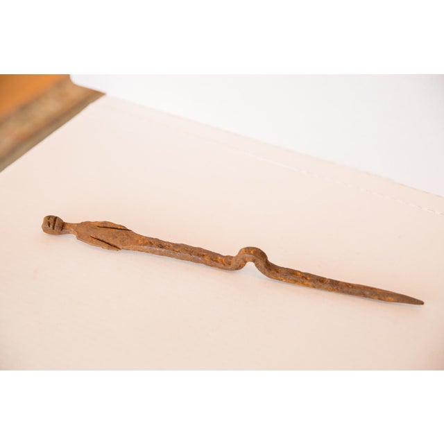 Vintage African Iron Stake Figure | Chairish