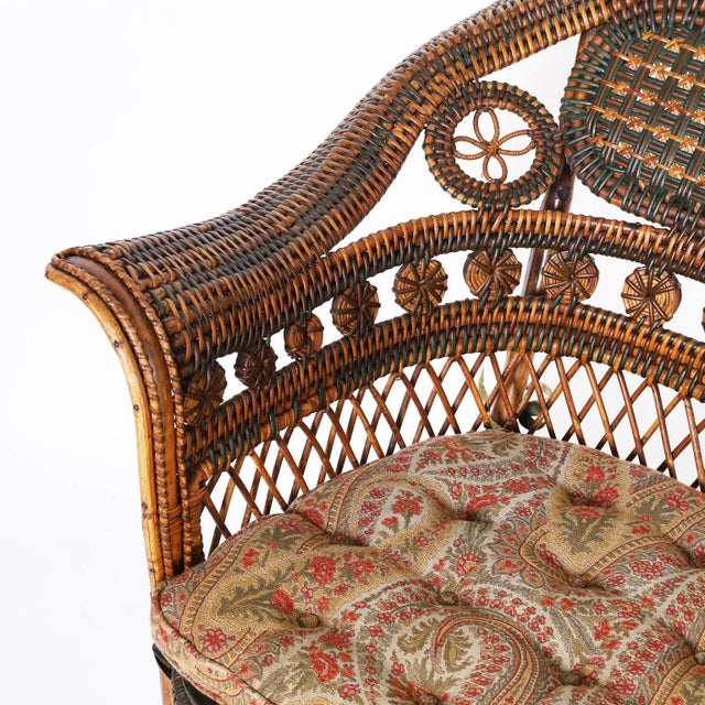 Pair of French Rattan Cafe Chairs | Chairish