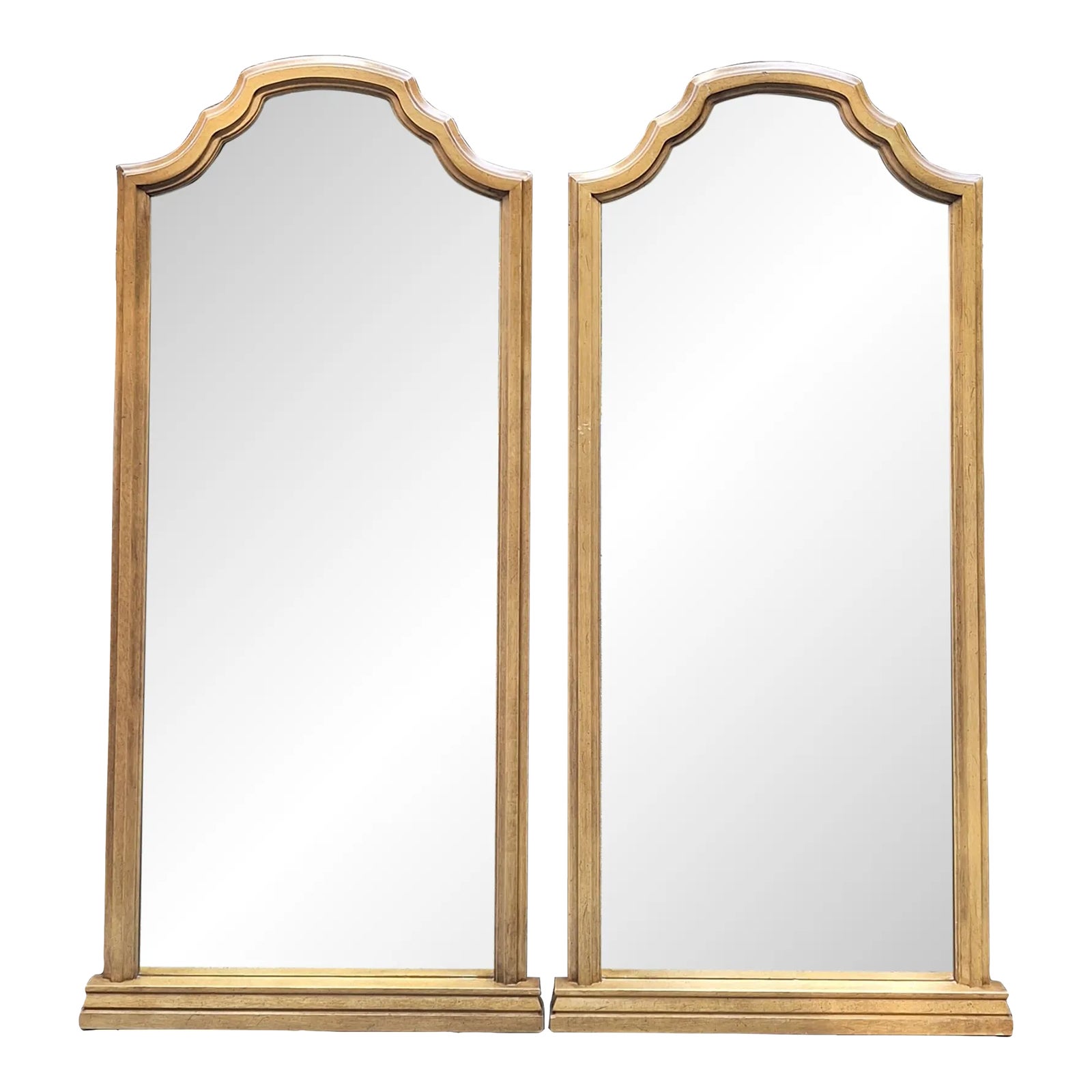 Vintage Mid-Century Mirrors Attr. To Drexel - a Pair | Chairish