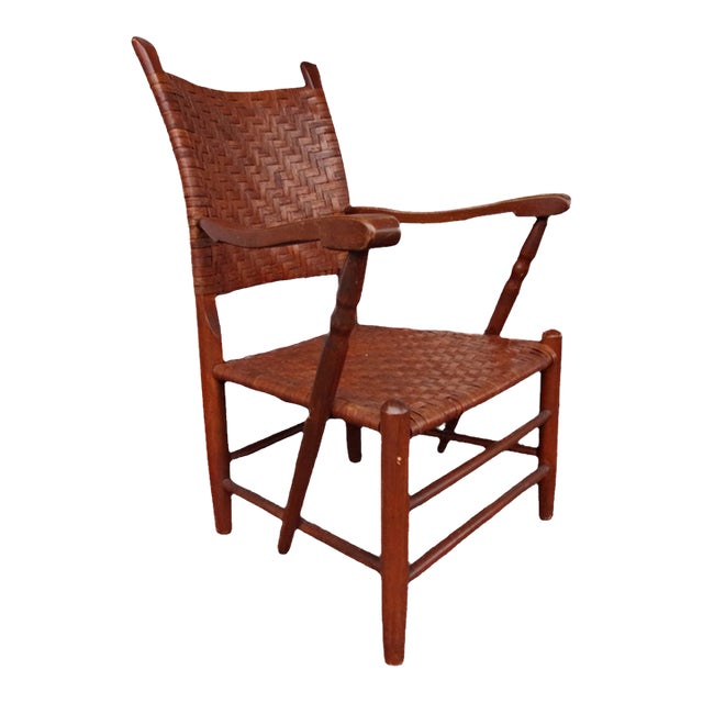 1940s Vintage Rustic Arm Chair | Chairish
