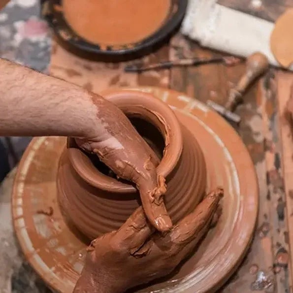 Catalonia Natural Handmade Terracotta Jar | Chairish