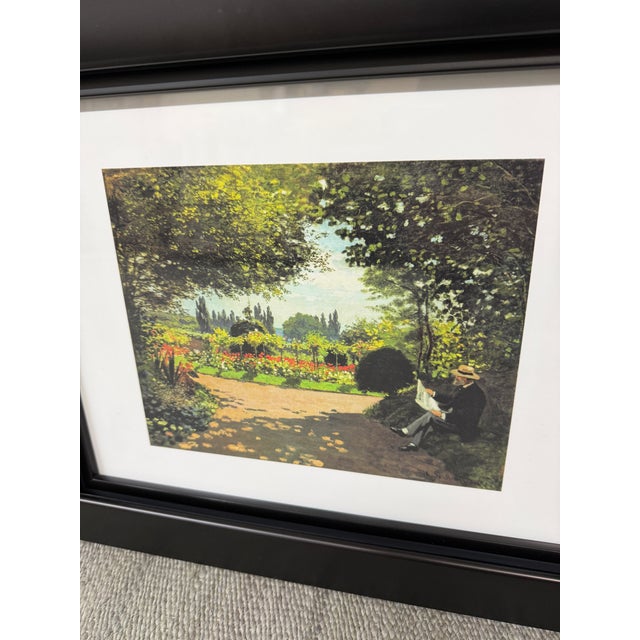 Claude Monet "Adolph in Garden" + "The Magpie" Reproduction Prints, Set ...