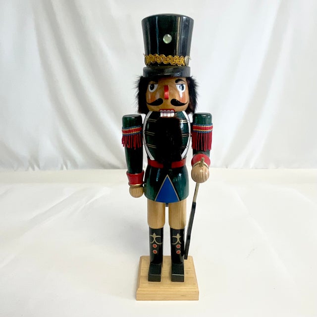 1970s Vintage German Sable Mink Fur Christmas Soldier Nutcracker | Chairish