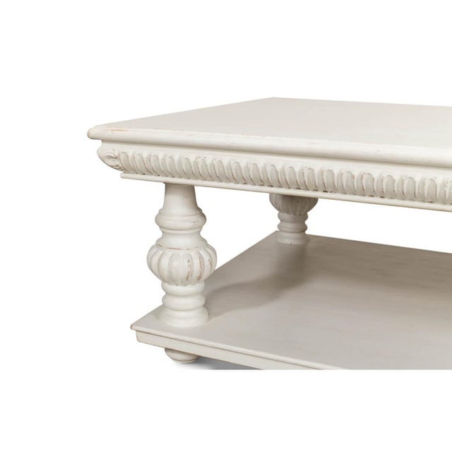 Antique White Cocktail Table | Chairish