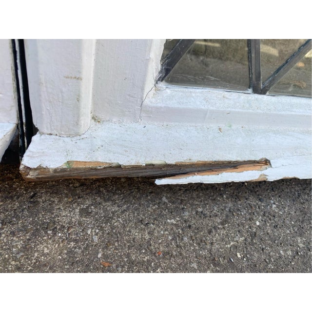 Antique Diamond Leaded Double Windows - a Pair | Chairish