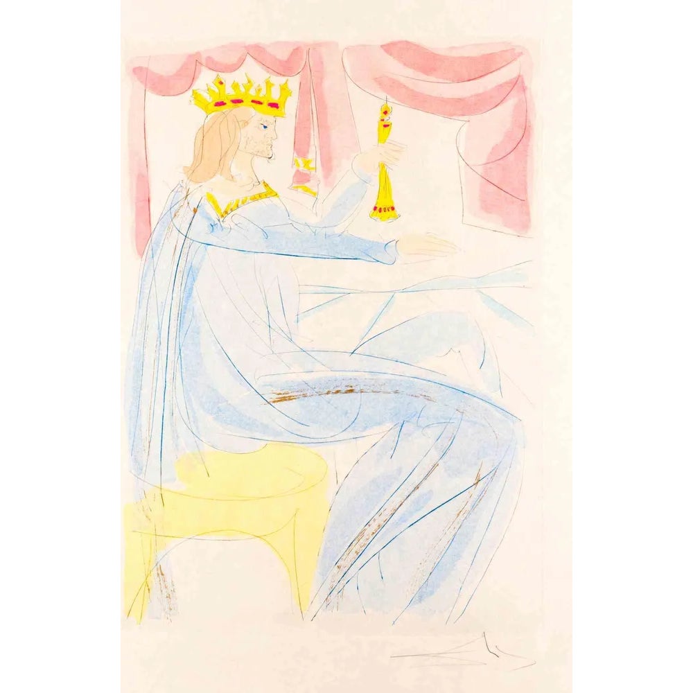 Dali, King Solomon, Lithograph, 1975 | Chairish