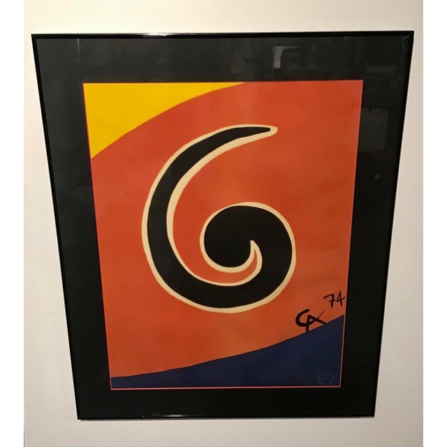 Alexander Calder "Sky Swirl" (Braniff Flying Colors), 1974 Limited ...