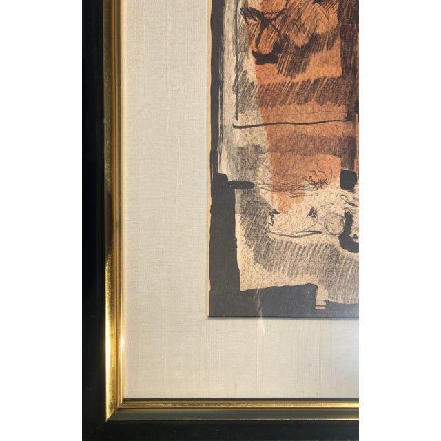Reginald Muray Pollack Abstract Composition Lithograph 1960 | Chairish