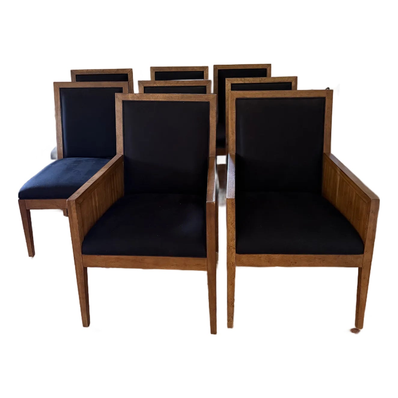 1990s Ej Victor Dining Chairs Set of 8 | Chairish