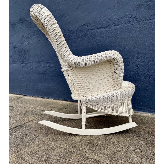 Victorian Wicker Rocking Chair | Chairish