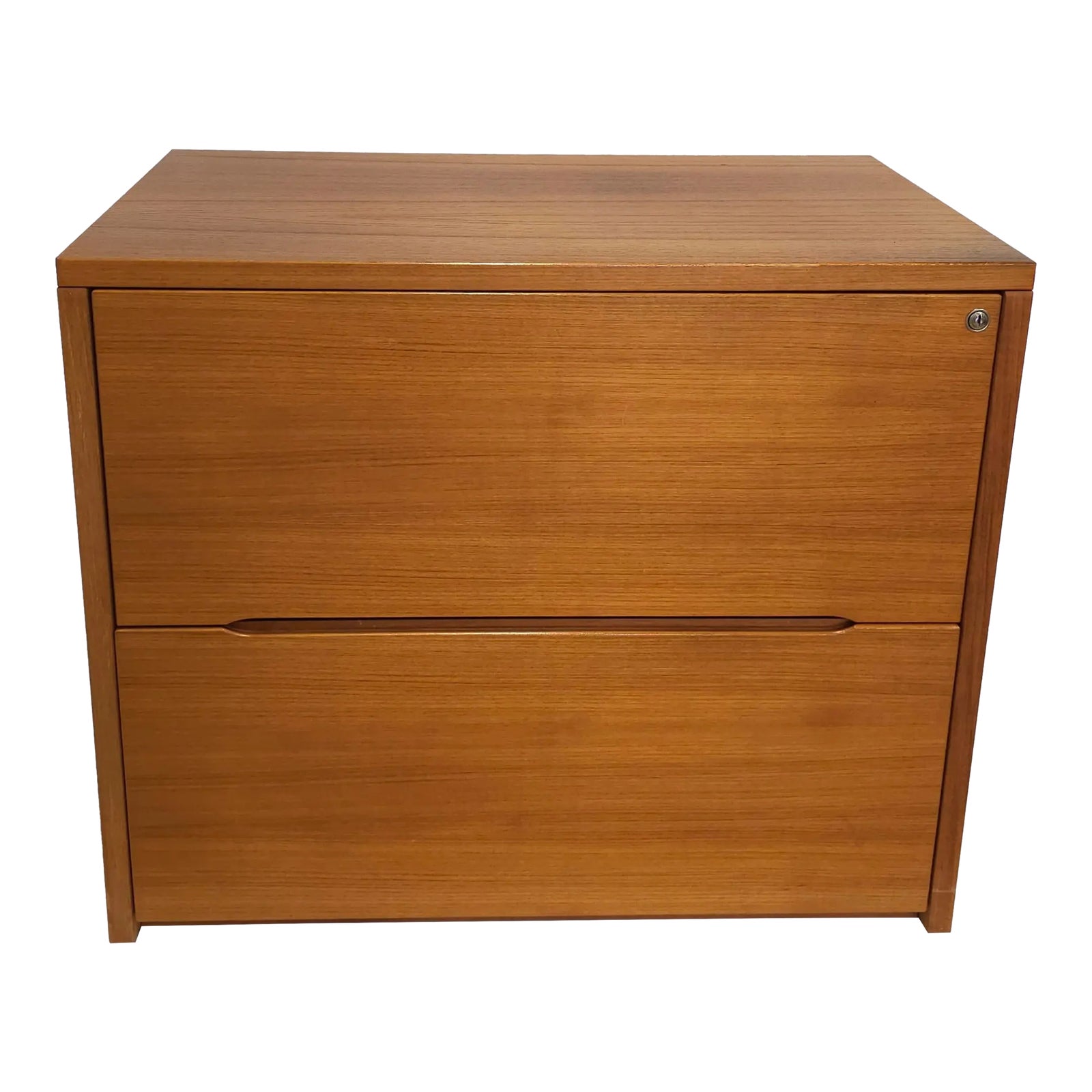 Jasper Furniture Danish Modern Teak Lateral Locking Filing Cabinet ...