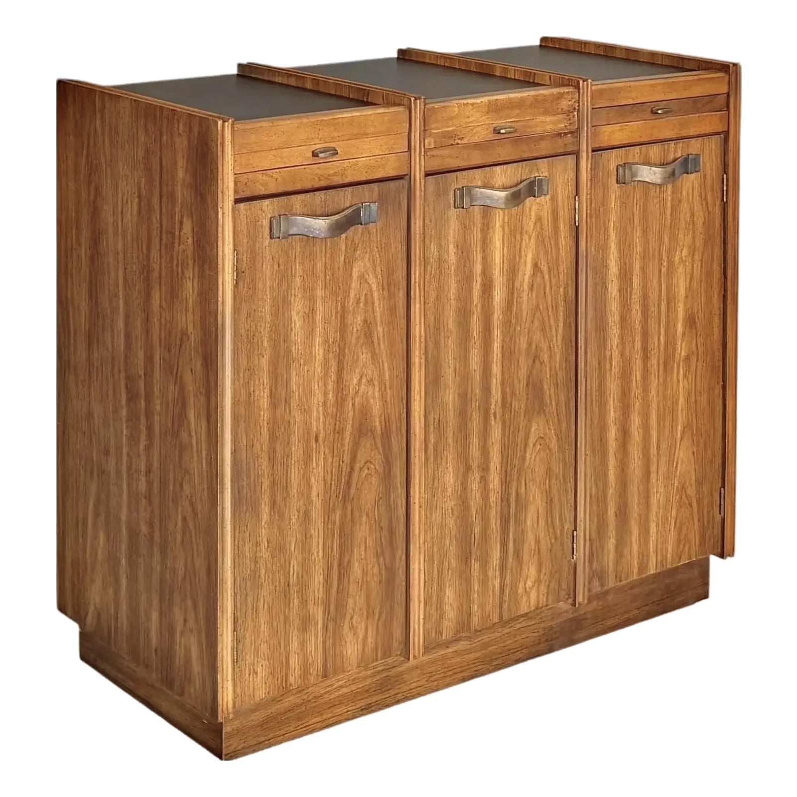 Late 1960s Modern Walnut Server and Dry Bar | Chairish