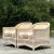 Vintage Coastal Washed Pencil Reed Lounge Chairs - a Pair | Chairish