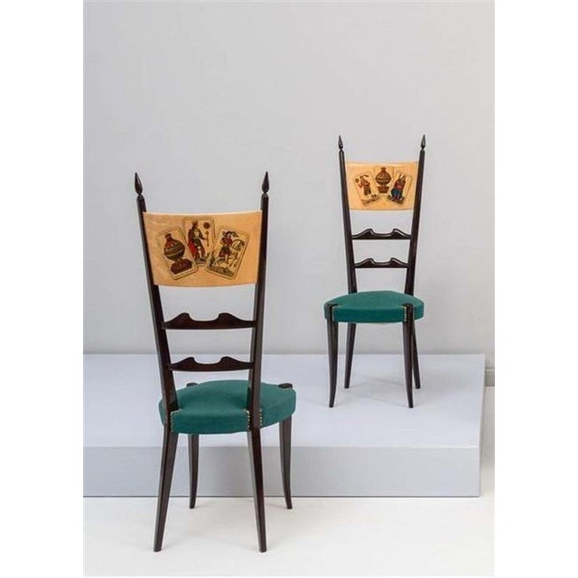 1950s Game Table Set Attributed to Aldo Tura | Chairish