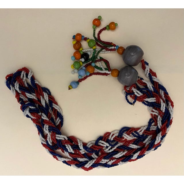 Antique 19th Century Native American Indian Style Braided Glass Trade ...