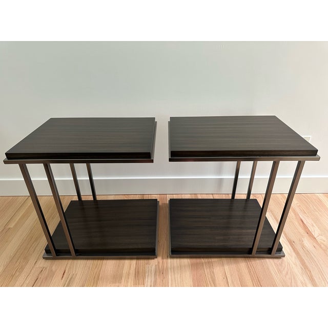 Vanguard Furniture "Phipps" Walnut End Tables - a Pair | Chairish