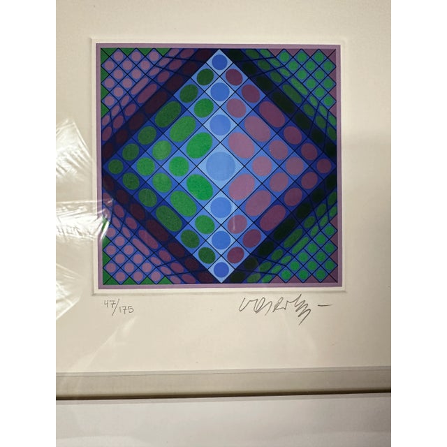 Late 20th Century Silkscreen Opp Art Lithograph Signed and Numbered by ...