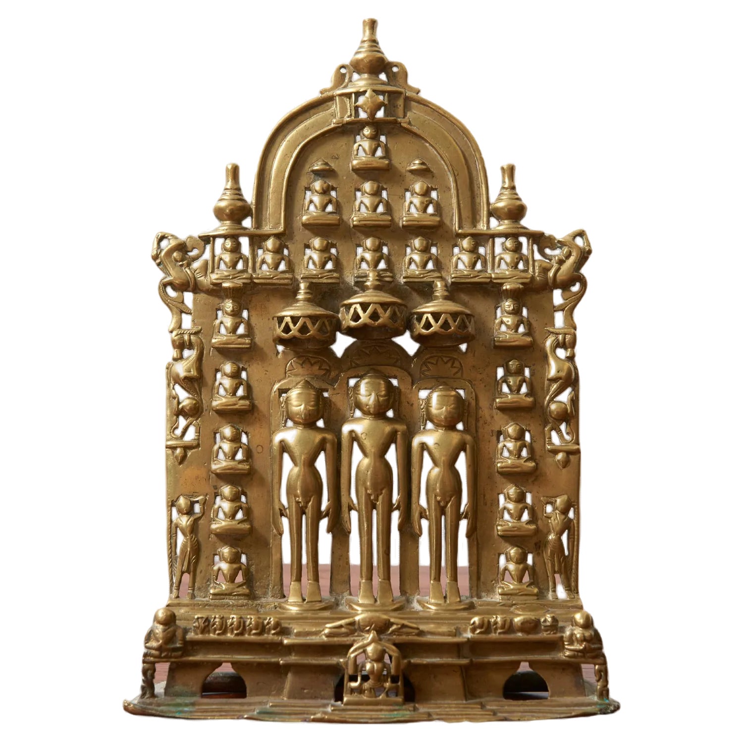 Antique Jain Altarpiece with Three Standing Jinas, 1560 | Chairish