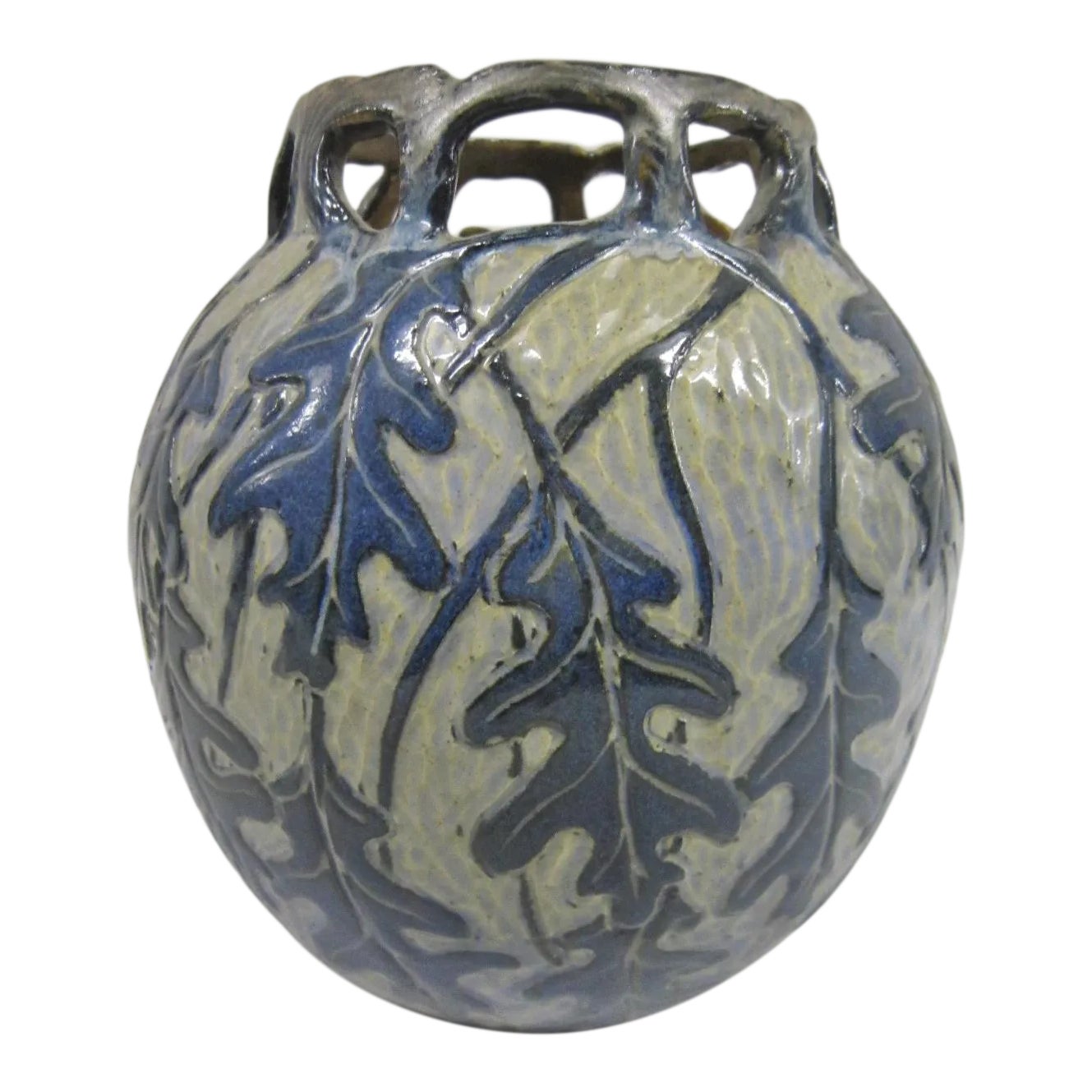 Signed Art Pottery Vase, Signed Moror | Chairish