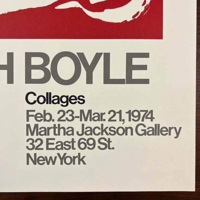 Keith Boyle Collages Exhibition Poster 1974 | Chairish