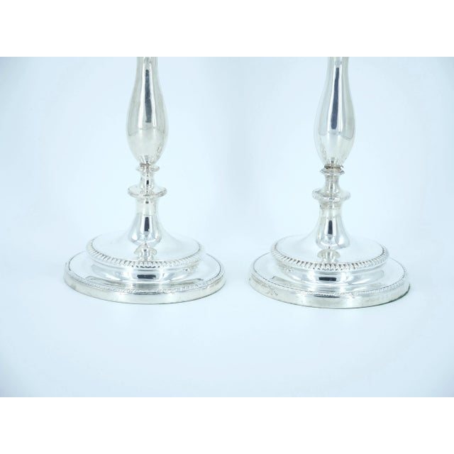Pair English Regency Period Sheffield Plate Candlesticks Circa 1800s ...