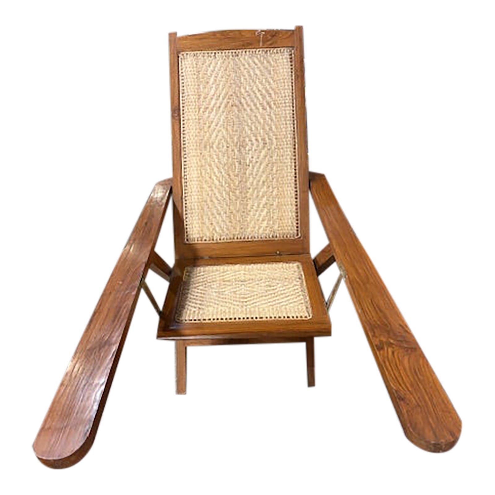 Late 19th Century Anglo-Colonial Plantation/ Planters Chair | Chairish