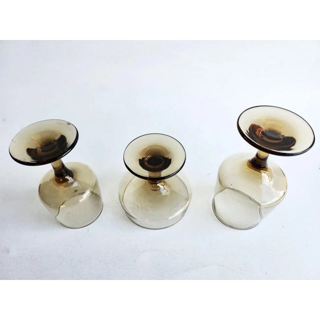 1970s Libbey Tawny Accent Glasses in Assorted Sizes, Set of 12 | Chairish