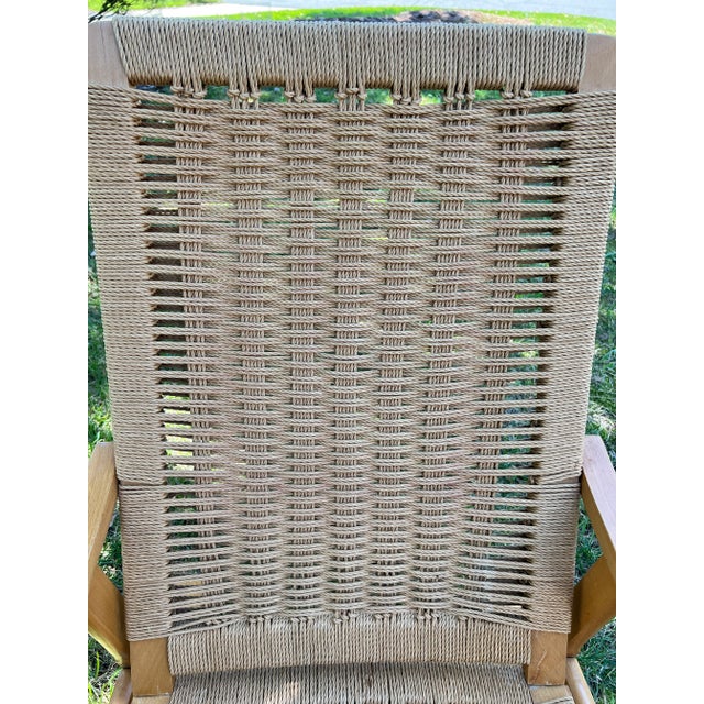 Mid 20th Century Hans Wegner Style Mid-Century Rope Rocking Chair ...