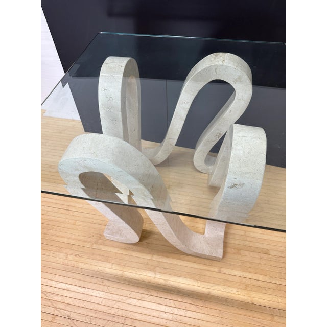 1980s Tessellated Stone ‘Ribbon’ Table | Chairish