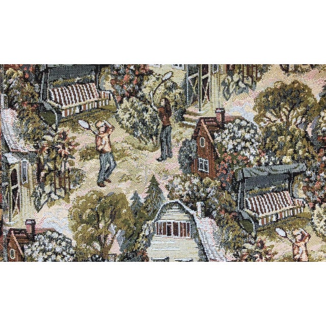 Country Life Upholstery Drapery Tapestry Toile Heavy Weight Fabric- 1 ...