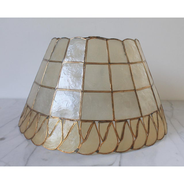 Vintage Capiz Shell Lamp Shade | Chairish