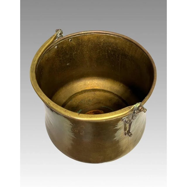 Antique English Handmade Traditional Brass Cauldron With Ball Feet ...
